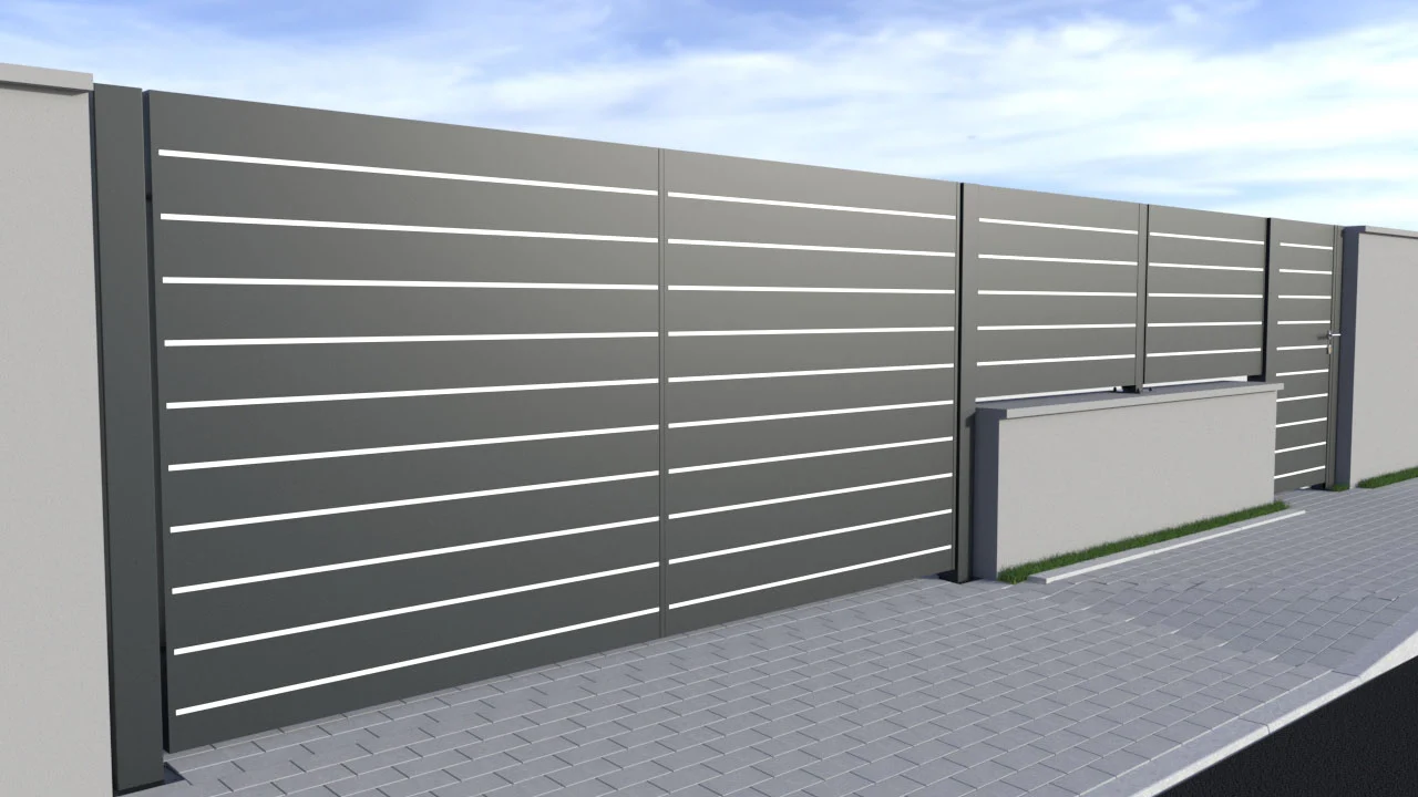 Vzor ALUX Line | Hliníkové ploty ALUX